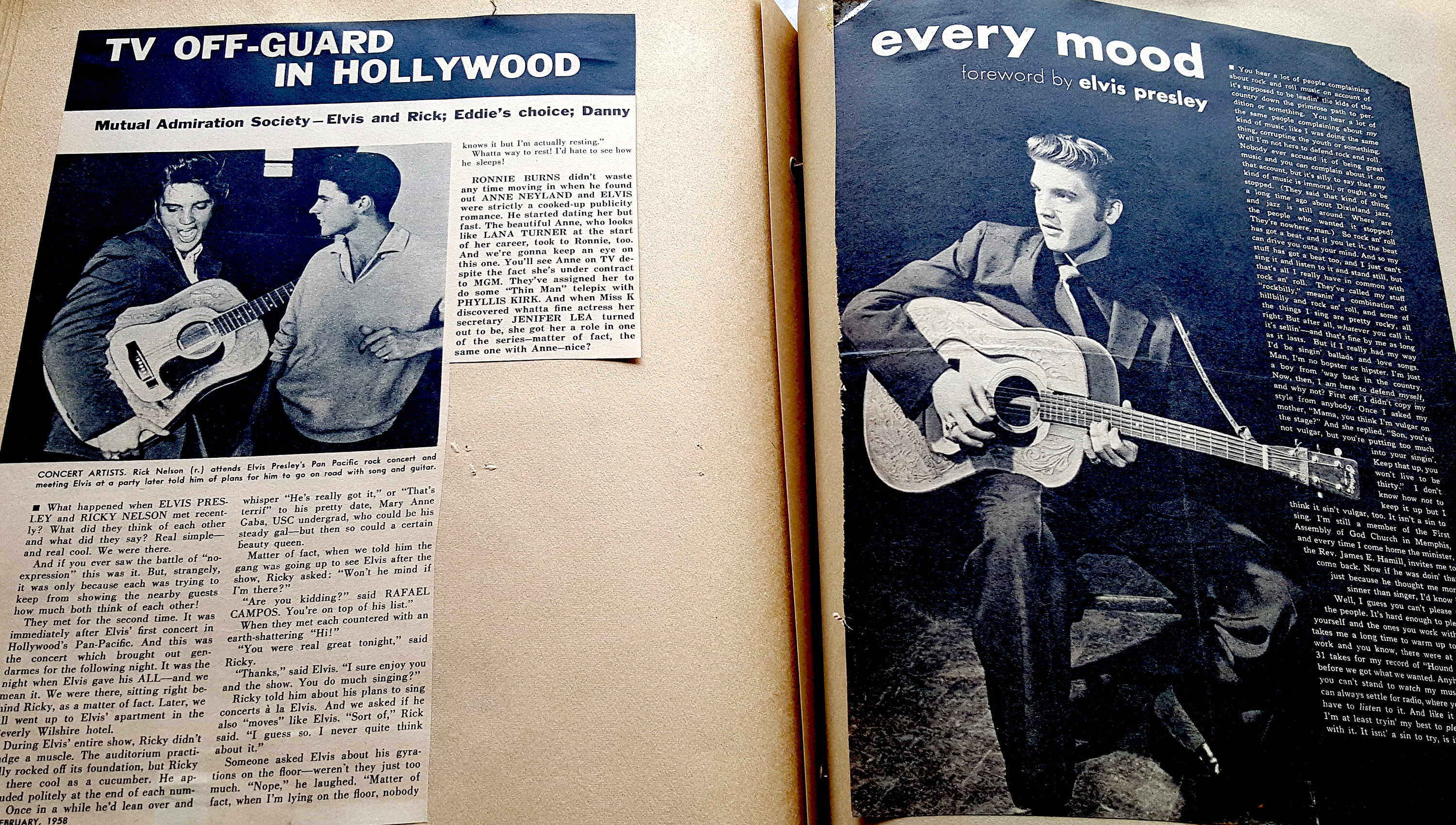 Elvis Presley Scrap Book Original 1956 EPE Vintage W/photos & Articles ...