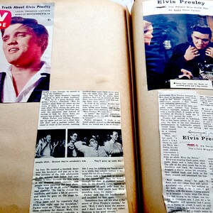 Elvis Presley Scrap Book Original 1956 EPE Vintage W/photos & Articles ...