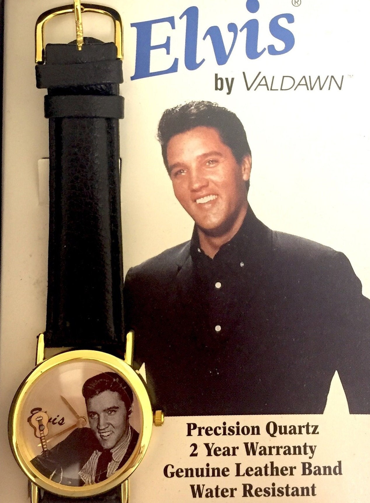 Elvis Presley Official Watch Valdawn Vintage, New in Box, Early Elvis ...