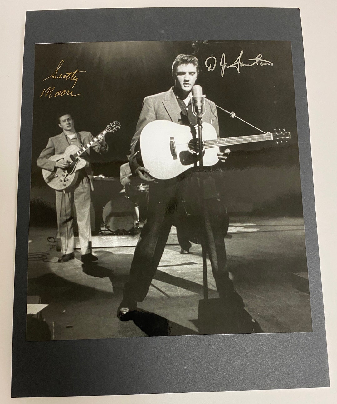 Elvis' Scotty Moore & D.J. Fontana Hand-signed Original Autographs on ...