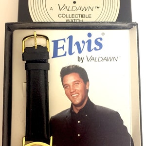 Elvis Presley Official Watch Valdawn Vintage, New in Box, Early Elvis ...