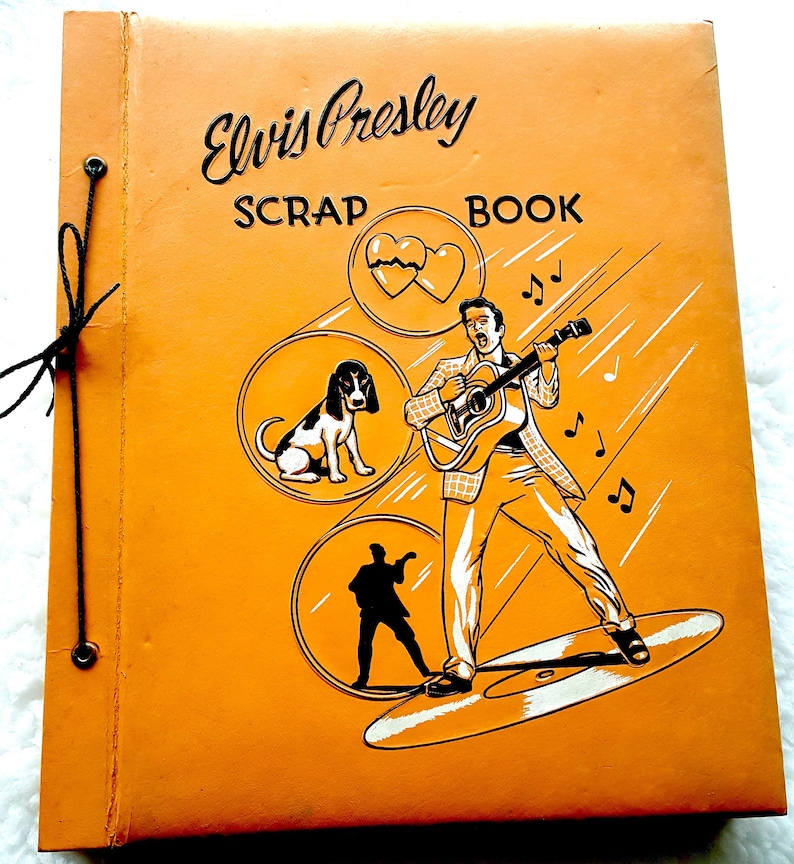 Elvis Presley Scrap Book Original 1956 EPE Vintage W/photos & Articles ...