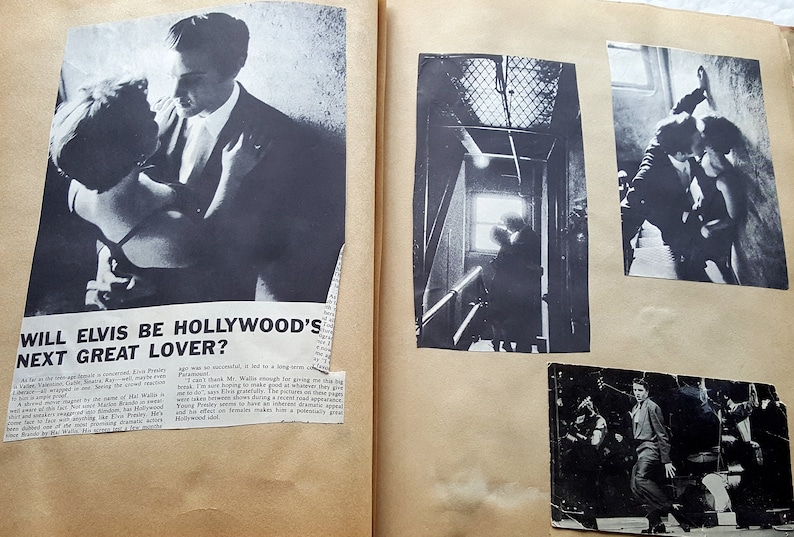 Elvis Presley Scrap Book Original 1956 EPE Vintage W/photos & Articles ...