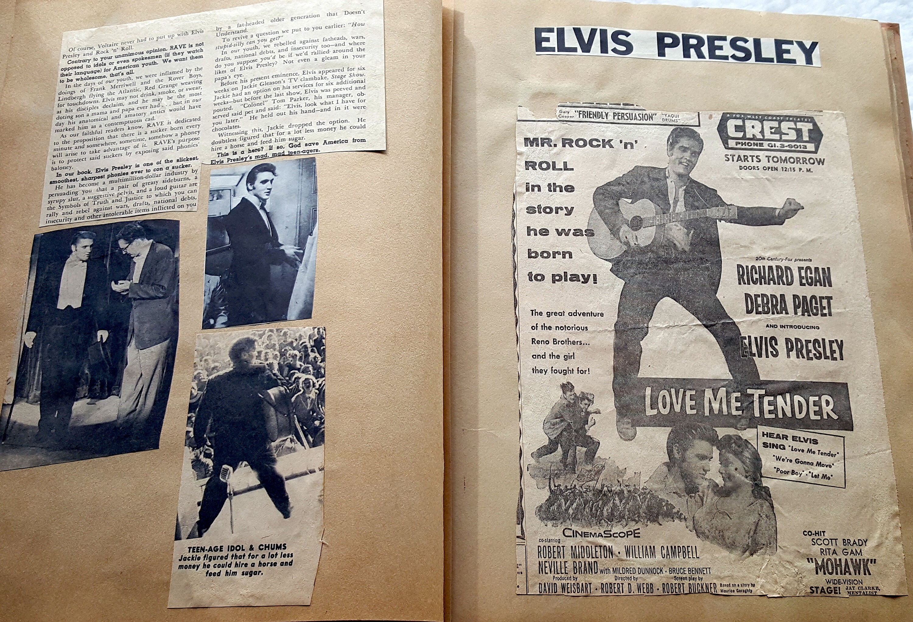 Elvis Presley Scrap Book Original 1956 EPE Vintage W/photos & Articles ...