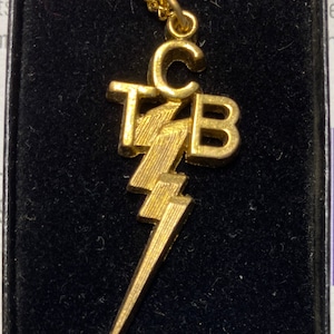 Elvis Presley TCB Lightning Bolt Necklace Taking Care of Business 1994 ...