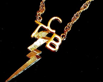 Elvis Presley TCB Lightning Bolt Necklace Taking Care of Business 1994 ...