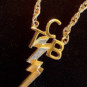 Elvis Presley TCB Lightning Bolt Necklace Taking Care of Business ...