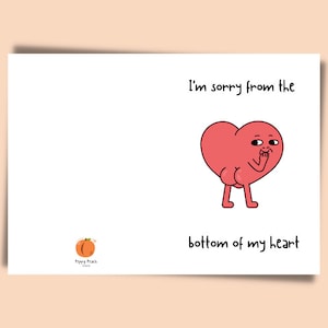 Printable Funny Apology Card Digital Download PDF, I'm Sorry Card ...