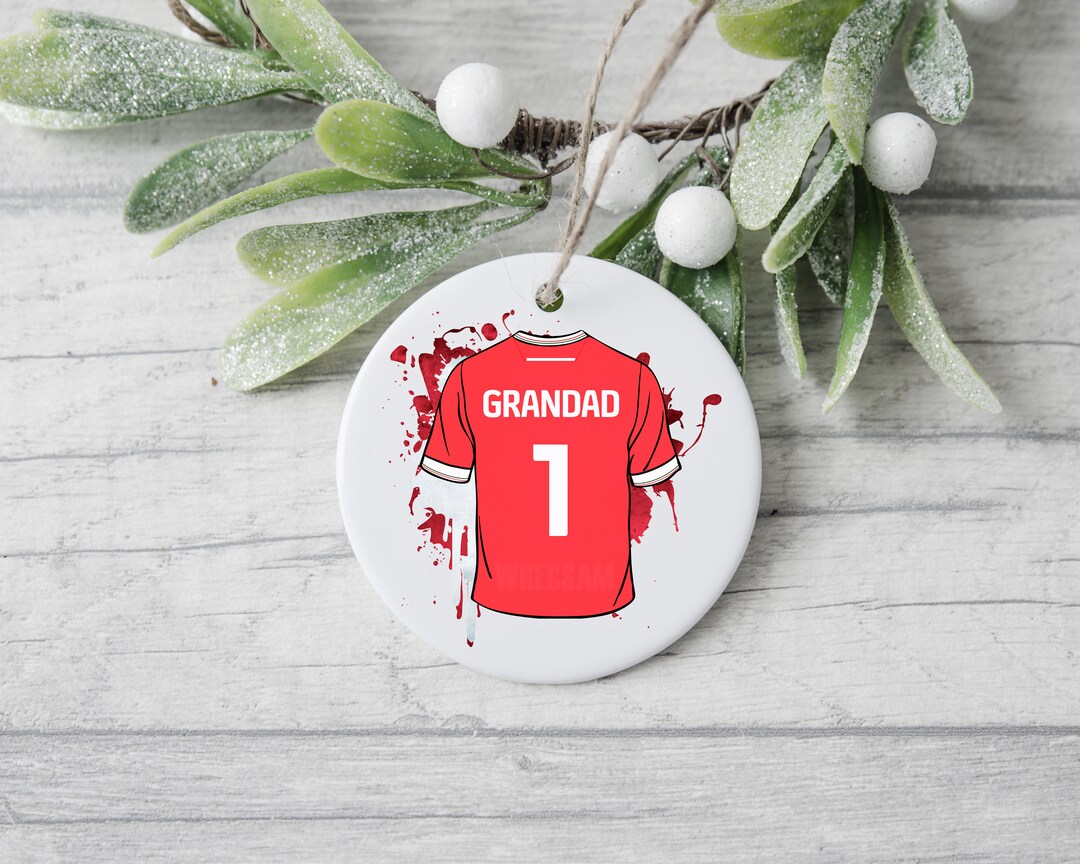 Wrexham 2023/24 Bauble Ceramic Christmas Tree Decoration Ornament ...