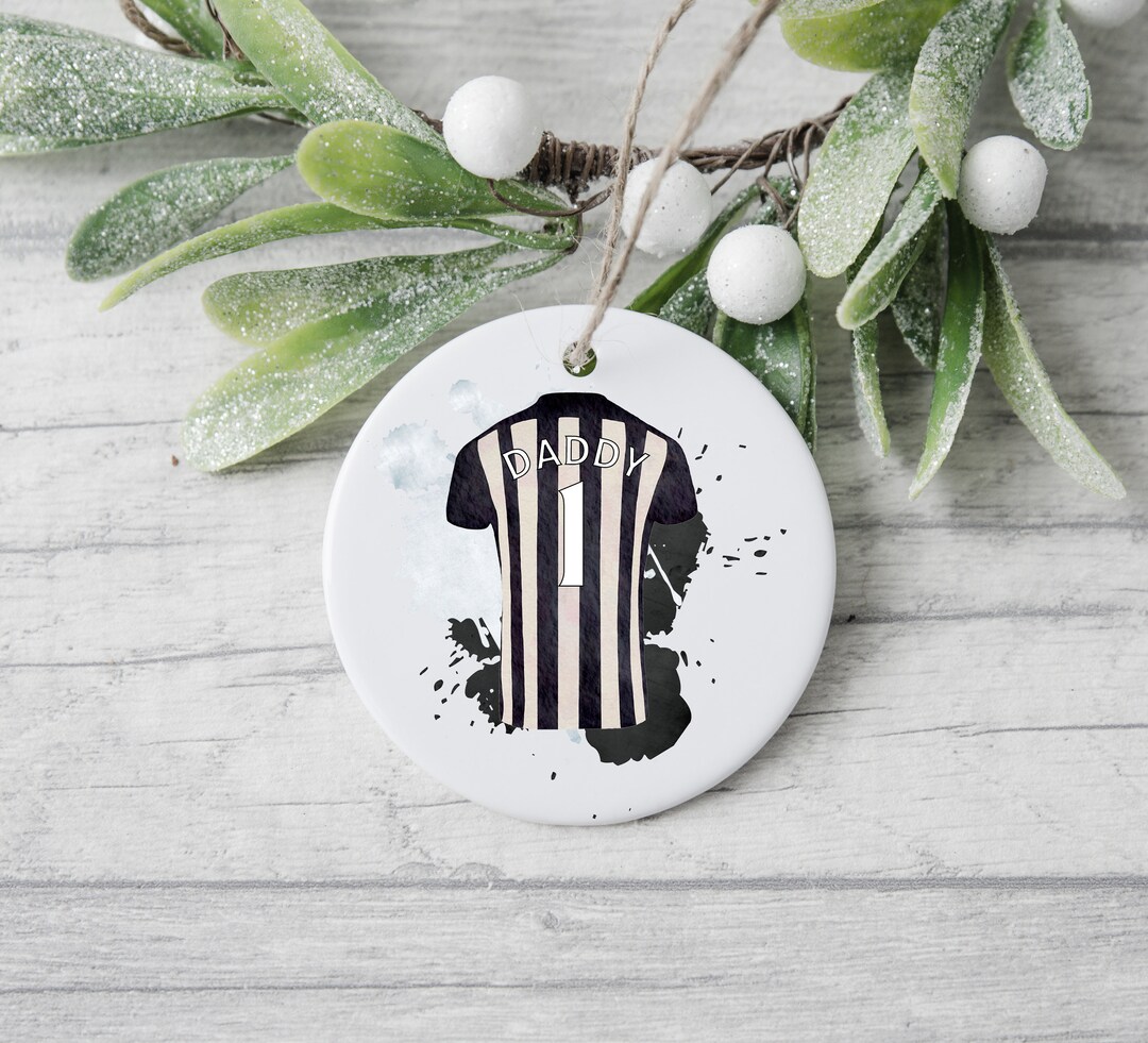 Newcastle United Christmas Bauble Football Tree Decoration Ornament ...