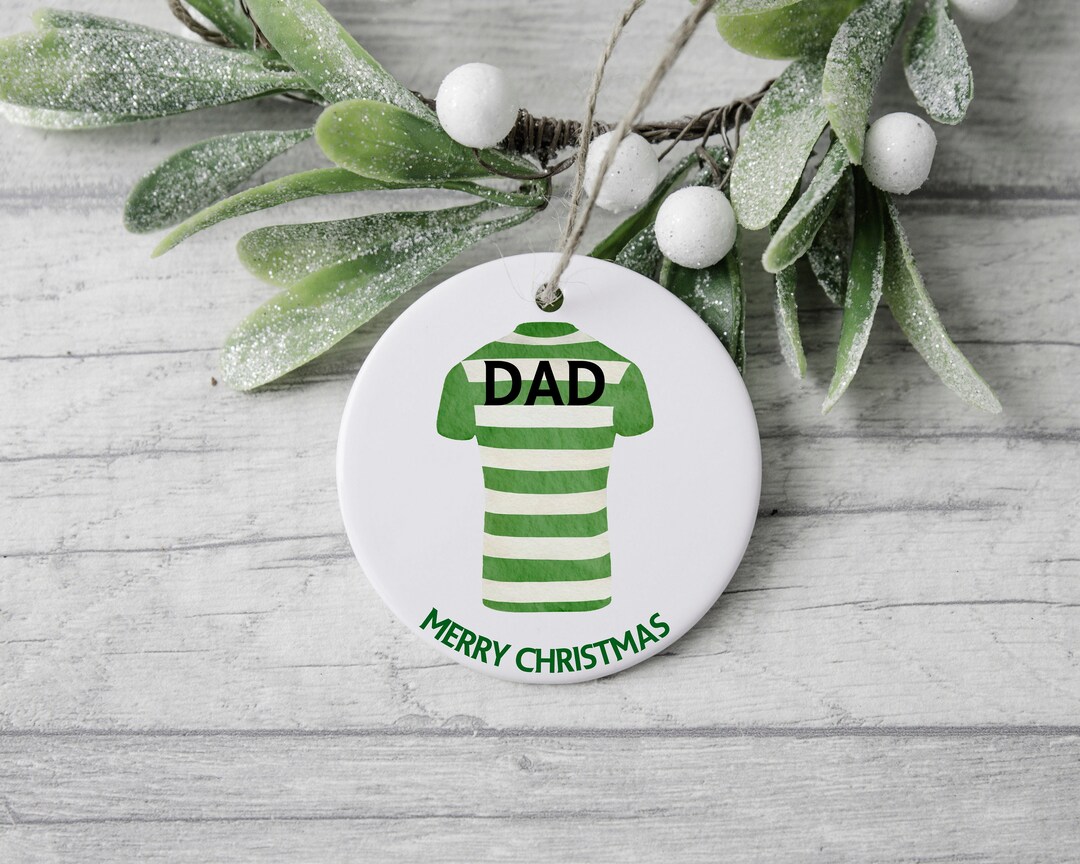 Celtic FC Football Bauble Ceramic Christmas Tree Decoration Ornament ...