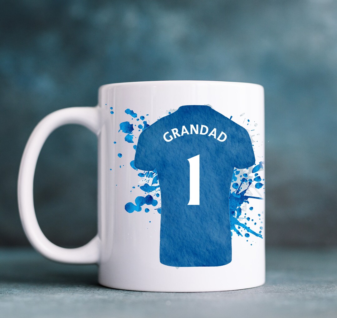 Chelsea Football Shirt Mug | Custom L Gift Dad Boyfriend Football Mum ...