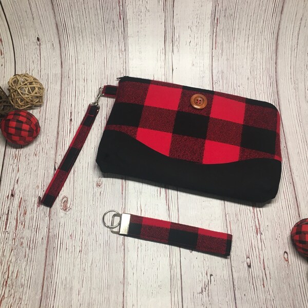 Plaid Wallet - Etsy