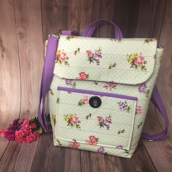 Floral Backpack - Etsy