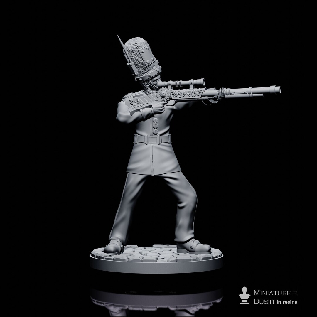 Scotland Yard Guard 3, Resin Miniature to Mount and Color, Role-playing ...