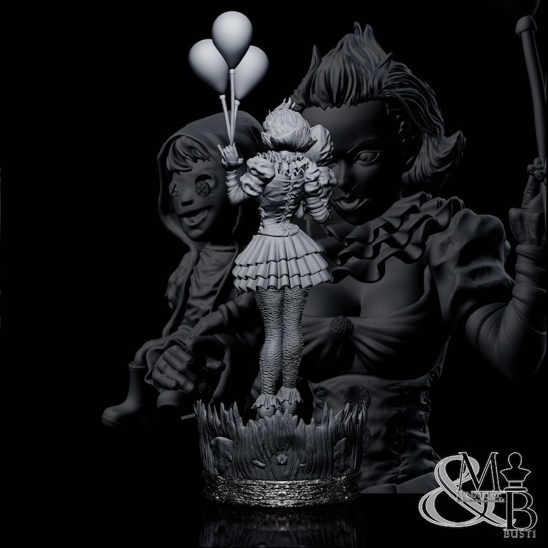 Lady Pennywise Statua in Resina Varie Scale Da Assemblare E | Etsy