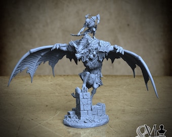 Large Dire Bat Cursed Bat Varghulf Midnight Curse 28mm - Etsy