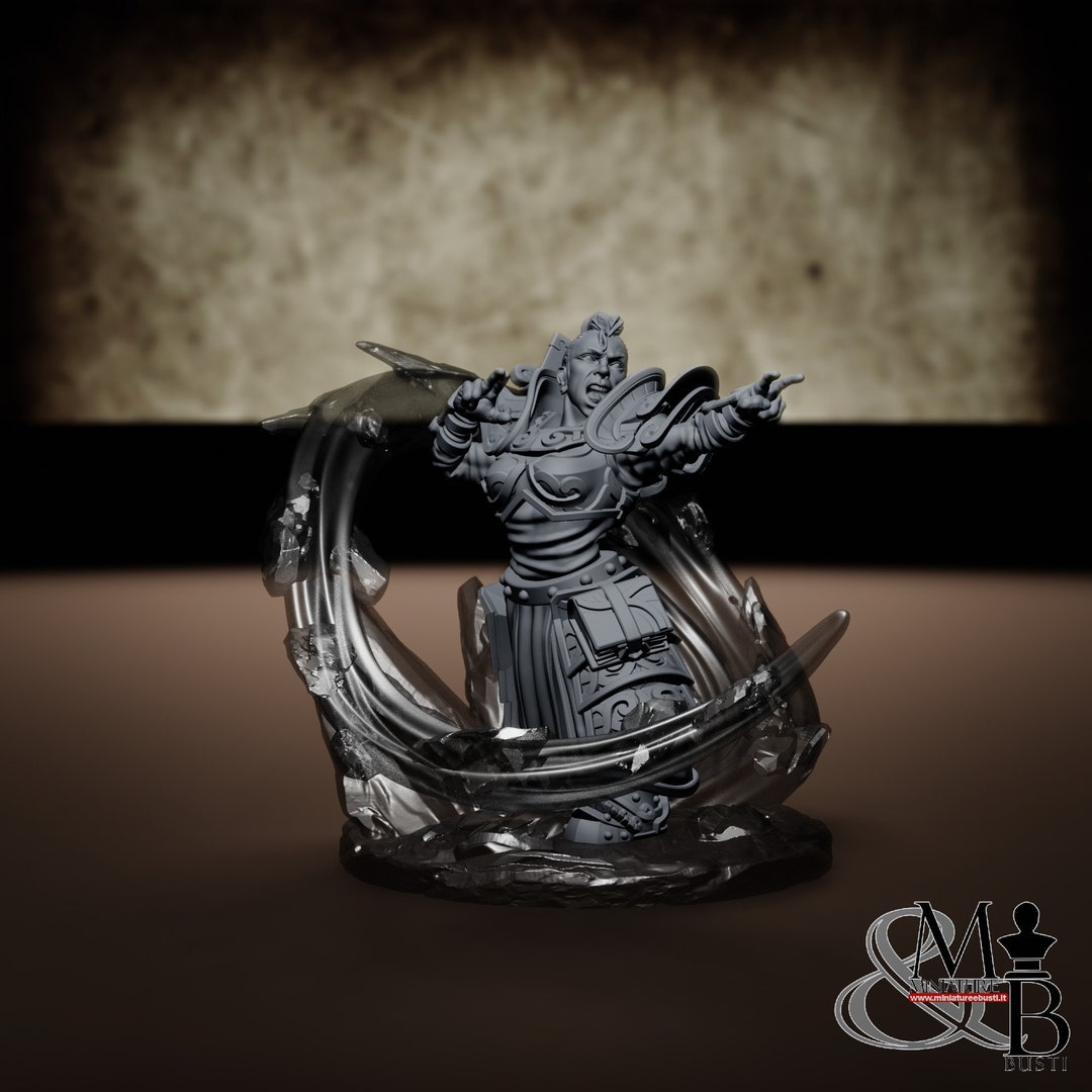 Steelbreaker Clan Geomancer Miniature Resin to Mount and Color, Role ...