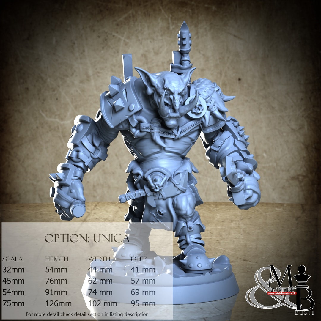 Ahr'gul, War Trolls, Clay Cyanide Miniature, Miniature to Assemble and ...