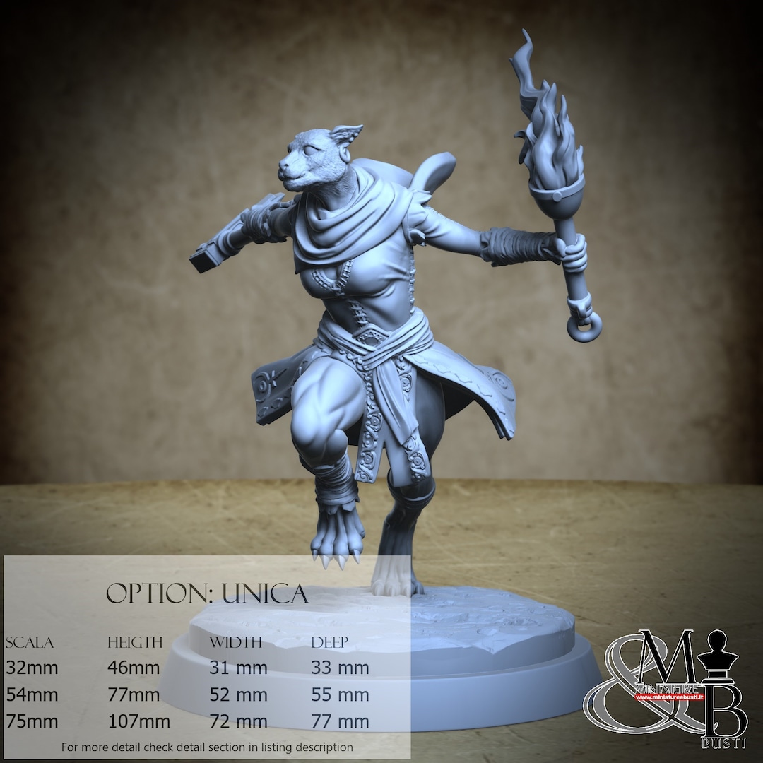 Katrine Cheetah Jons, Kingdom of Felinaria, by Clay Cyanide Miniature ...