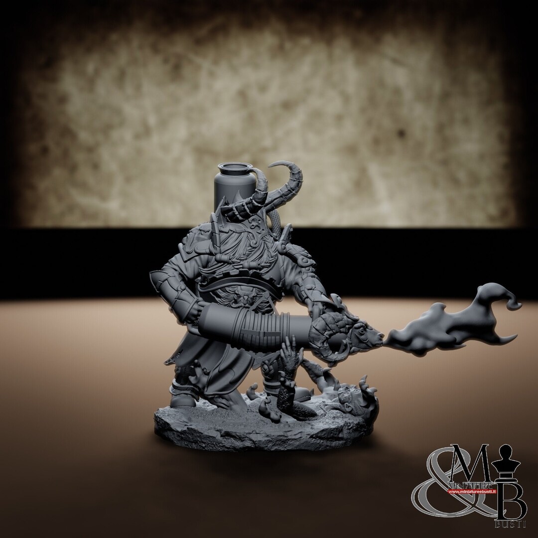 Steelbreaker Clan Firespitter Miniature Resin to Mount and Color, Role ...