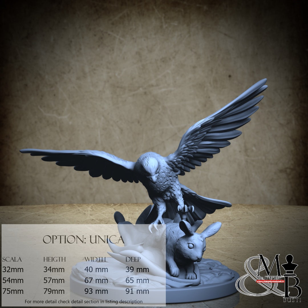 Falcon on the Hunt, M12, by Ronin Art Workshop, Miniature to Assemble ...
