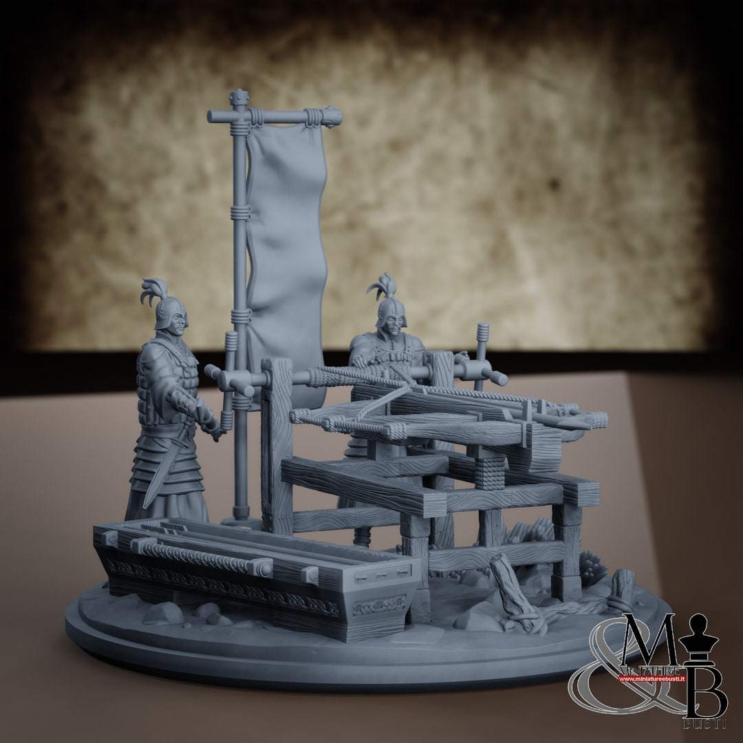 Dynasty Ballista Man, Resin Miniature to Assemble and Color, Role ...
