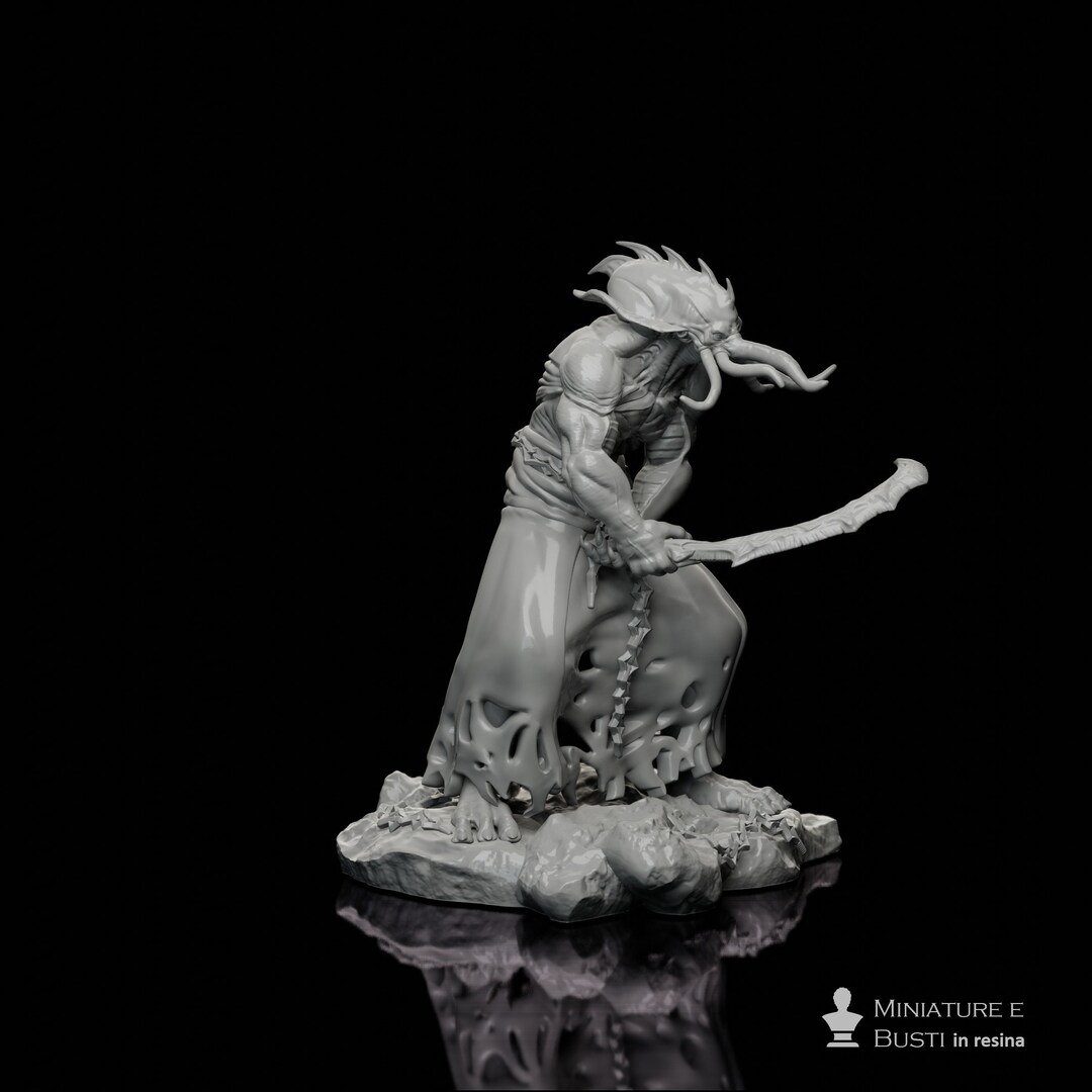 Deepspawn Pose 2 Resin Miniature to Assemble and Color, Role Playing ...