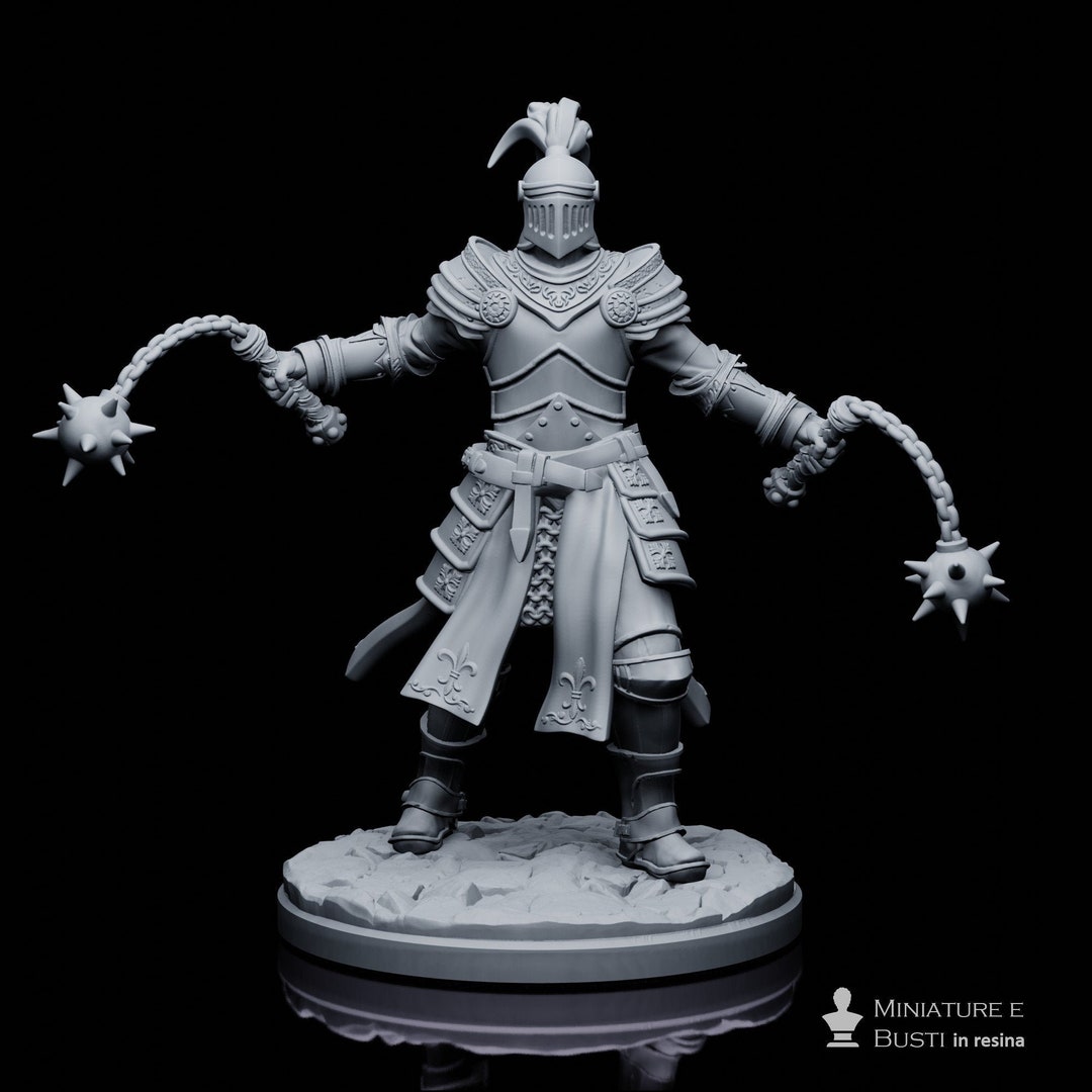 Knight Flail, King Arthur Saga, Resin Miniature to Mount and Color ...