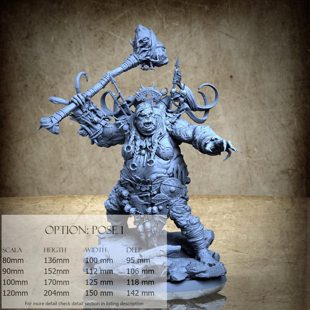 Torlok Matron - 3d-printed Resin Miniature | Giantkin Collection ...