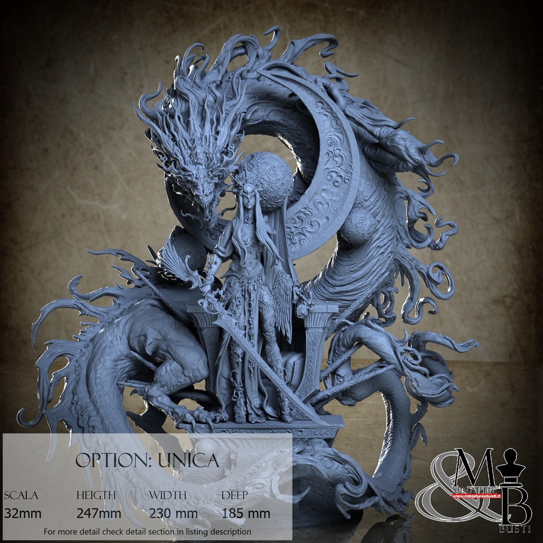 Celadren Lady of the Moon Miniature to Assemble and Color - Etsy New ...