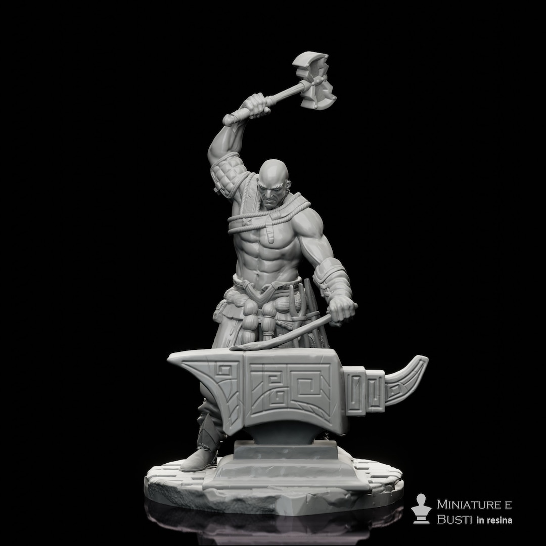 Frost Giant Blacksmith Goliath, Resin Miniature to Assemble and Color ...