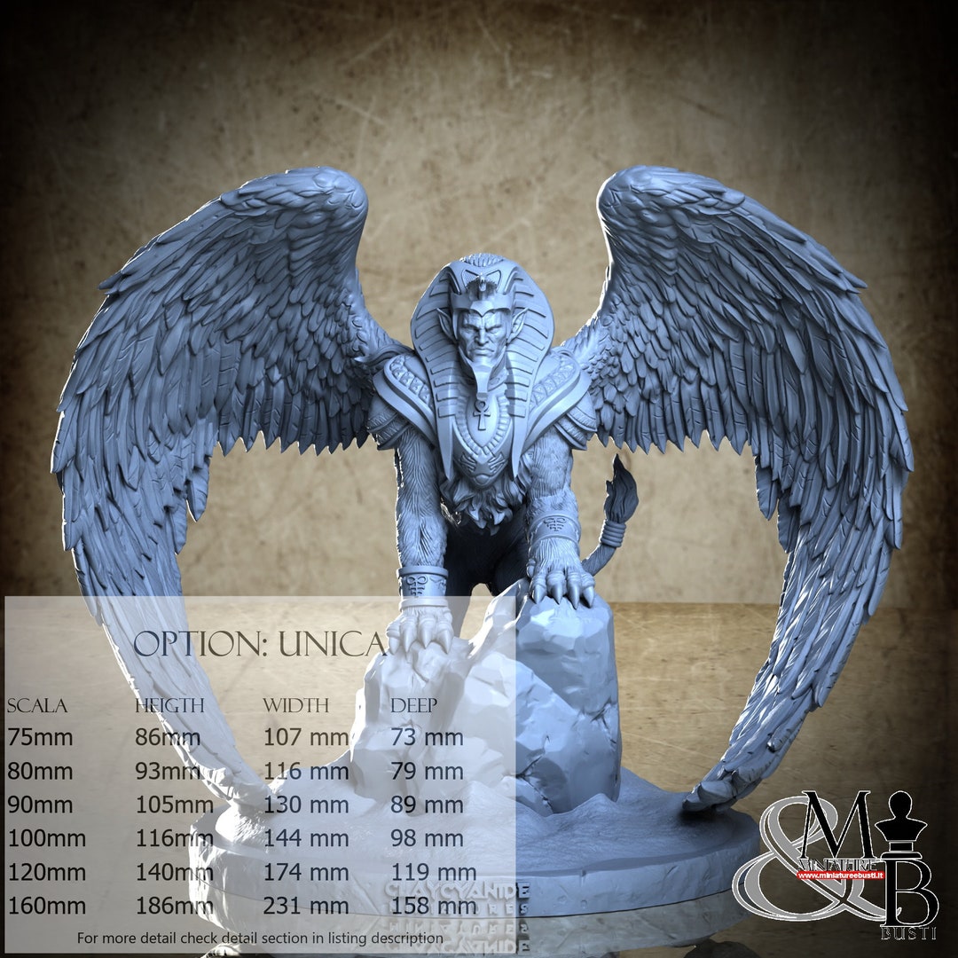 Sphinx, Big Models, Clay Cyanide Miniature, Miniature to Assemble and ...