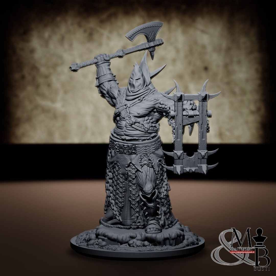 Cult Executioner, Resin Miniature to Mount and Color, Role-playing, Dnd ...