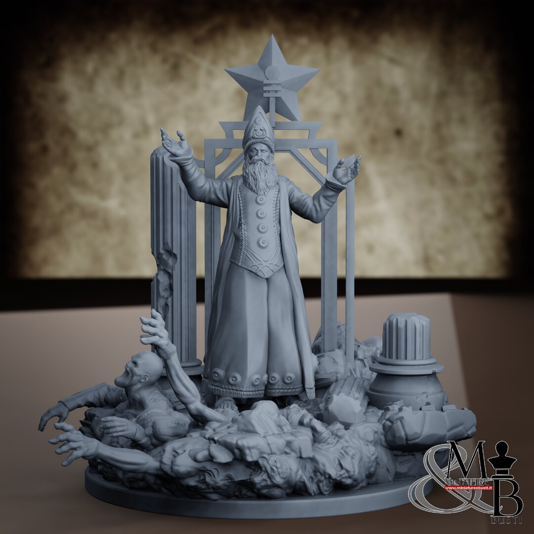 The Pope ierofante, Tarot, Resin Miniature to Mount and Color, Role ...