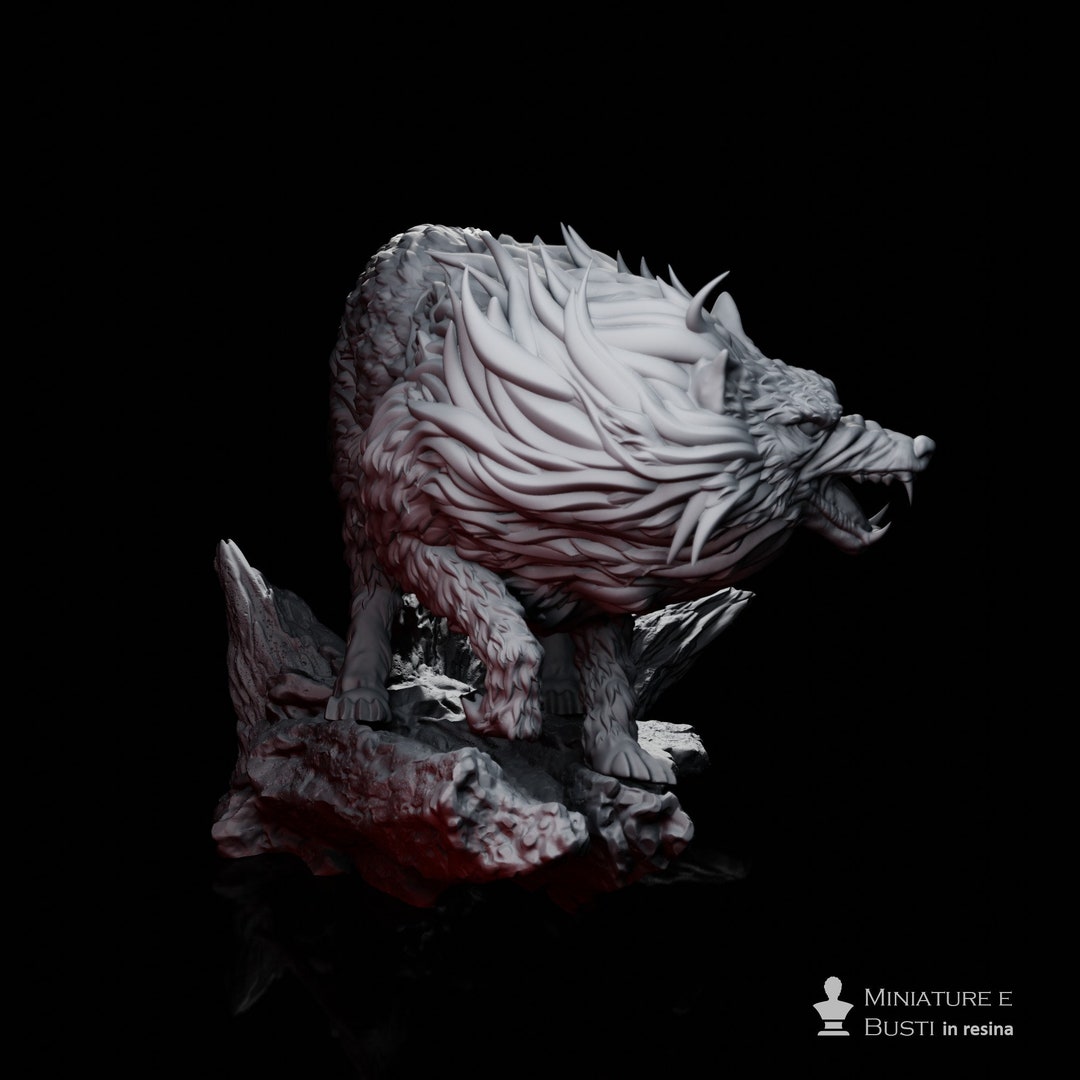 Fenrir, Resin Miniature to Assemble and Color, Role-playing Games, Dnd ...