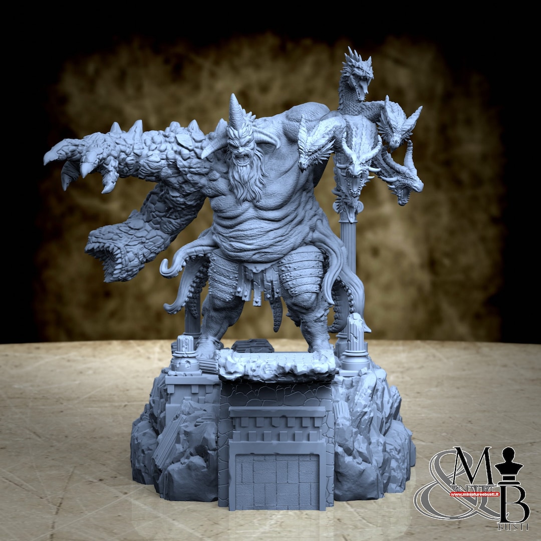 Typhon, Resin Miniature to Assemble and Color, Role-playing Games, Dnd ...