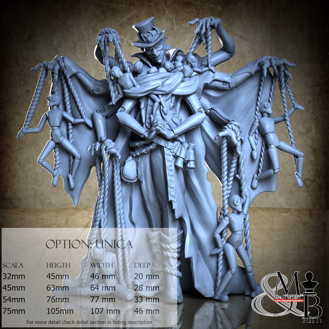 Puppeteer - Resin Miniatures - Dnd, RPG, Wargame, and Display to Color ...