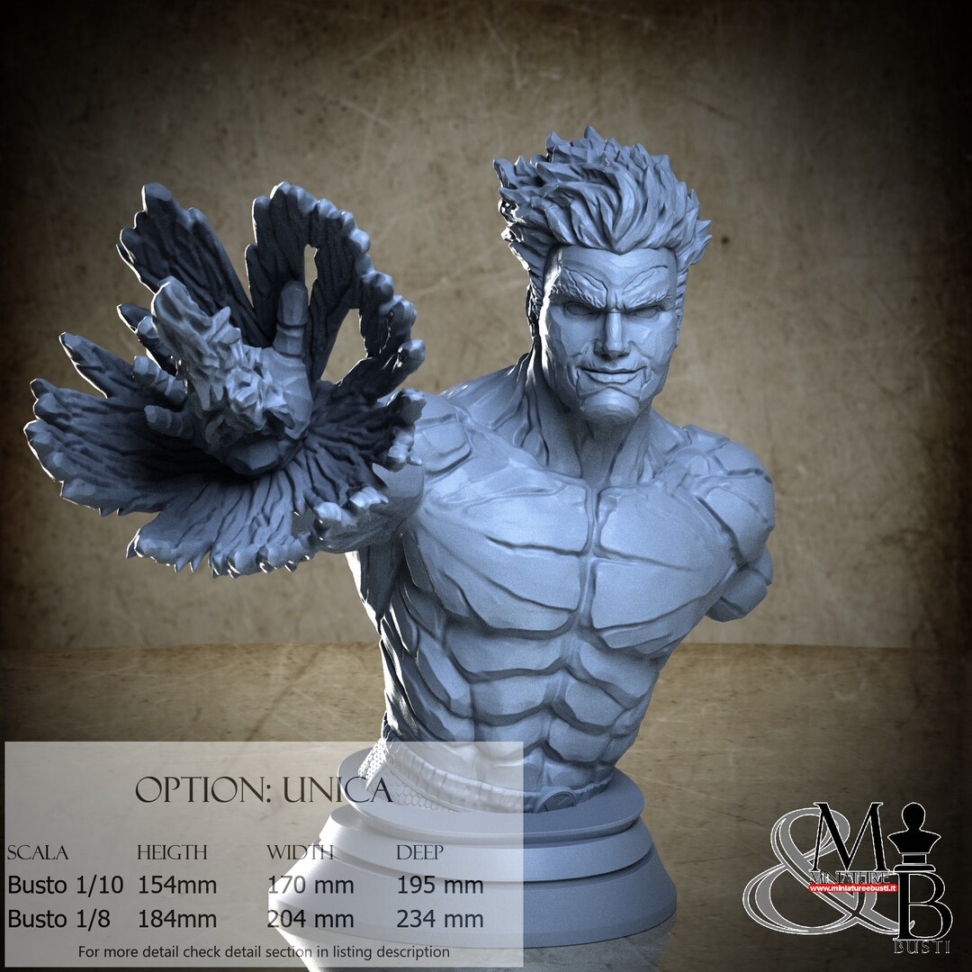 Man of Ice Bust, Miniature to Assemble and Color, in Resin - Etsy