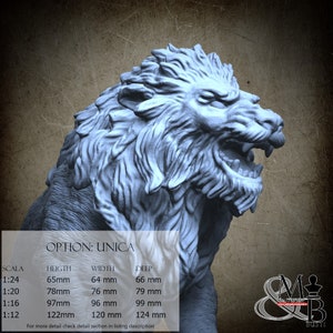 Lion, Miniature to Assemble and Color, in Resin - Etsy