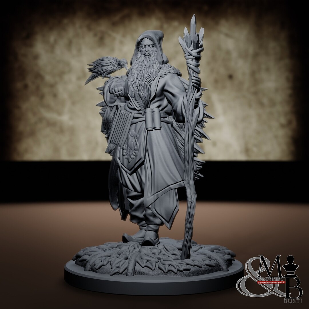 Merlin, Saga of King Arthur, Resin Miniature to Assemble and Color ...