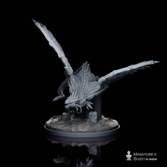 Kilgharrah, King Arthur saga, resin miniature to mount and color, role ...