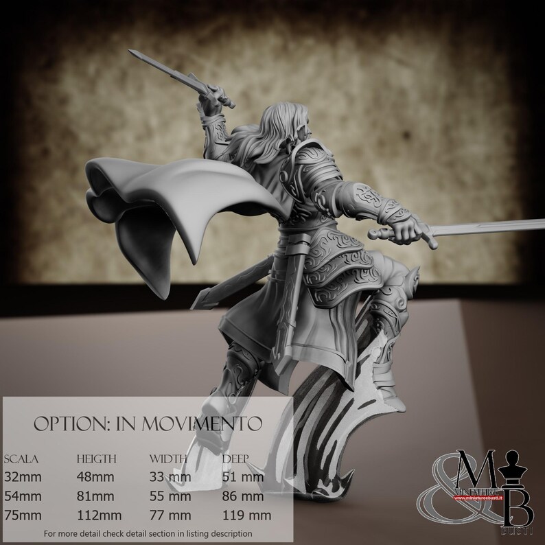 Baldur, M5 (2 Styles), by Ronin Art Workshop, Miniature to Assemble and ...