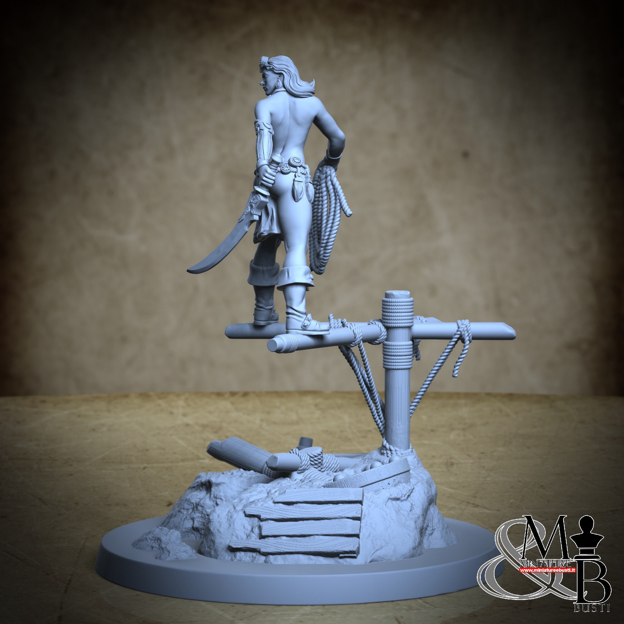 Belit Miniature to Assemble and Color in Resin - Etsy