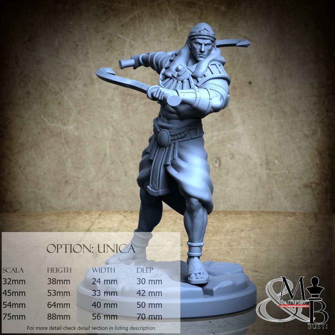 Egyptian Guard 1, Ancient Egypt, Clay Cyanide Miniature, Miniature to ...