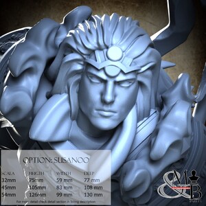 Susanoo, Japanese Mythology, Clay Cyanide Miniature, Miniature to ...