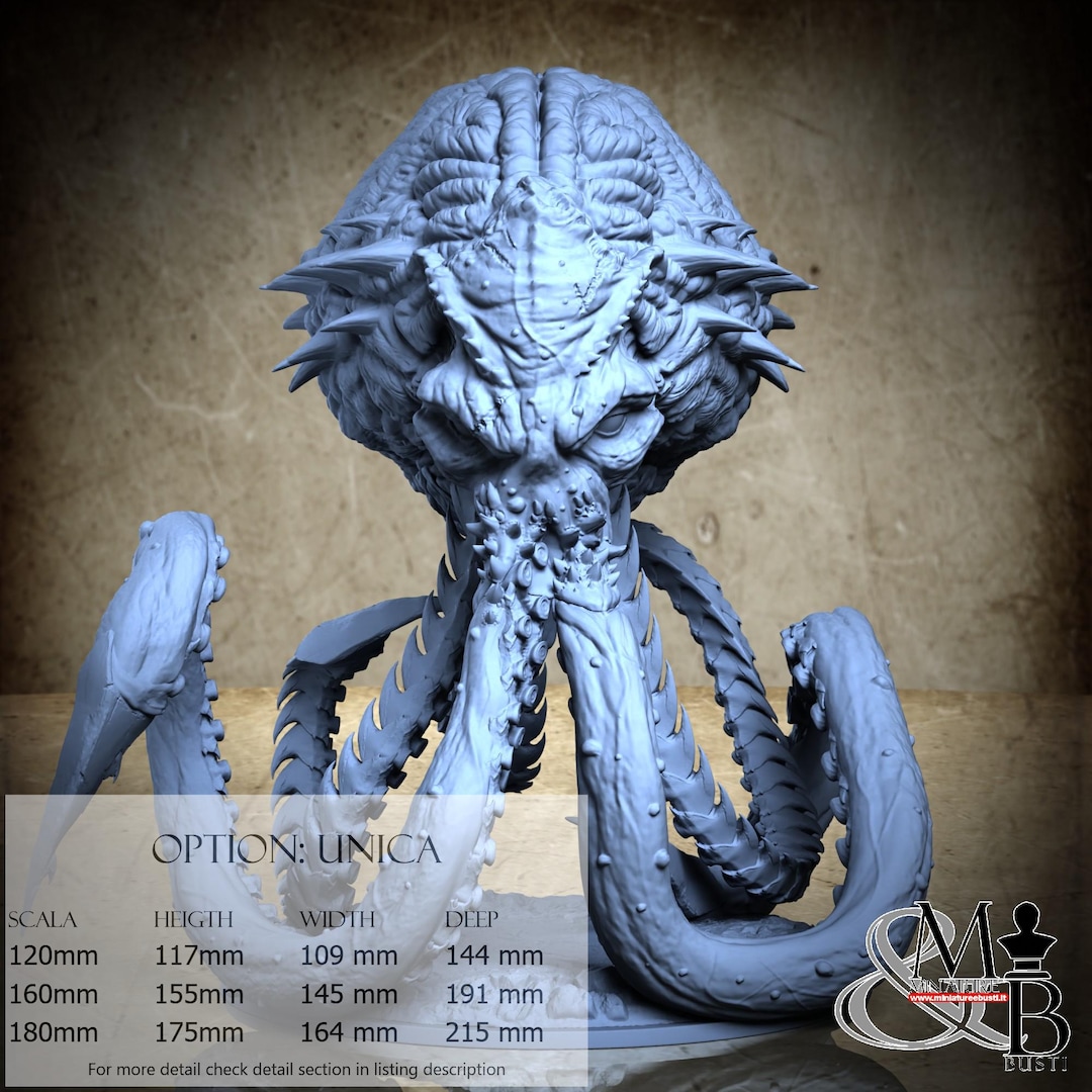 Elder Brain, Mind Flayers, by Clay Cyanide Miniatures, Miniature to ...