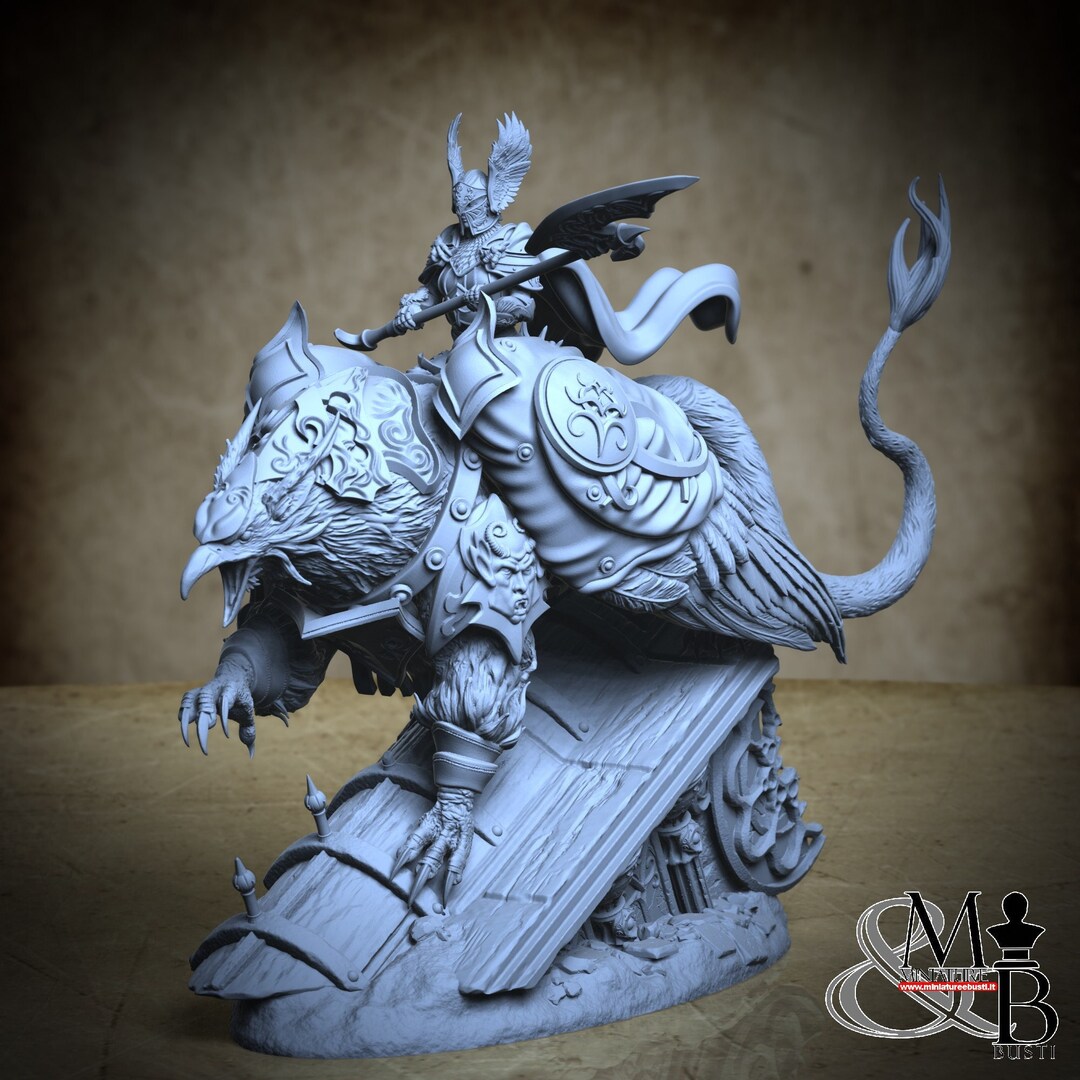 Astral Gryphon Riders, Miniature to Assemble and Color, in Resin - Etsy