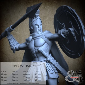 Spartan Soldier 3, Miniature to Assemble and Color, in Resin - Etsy