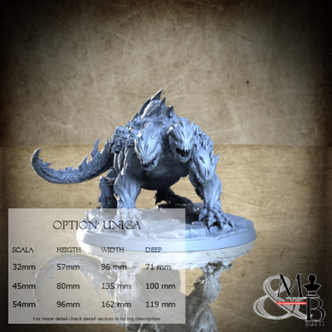 Cerberus Dante's Inferno Clay Cyanide Miniature - Etsy